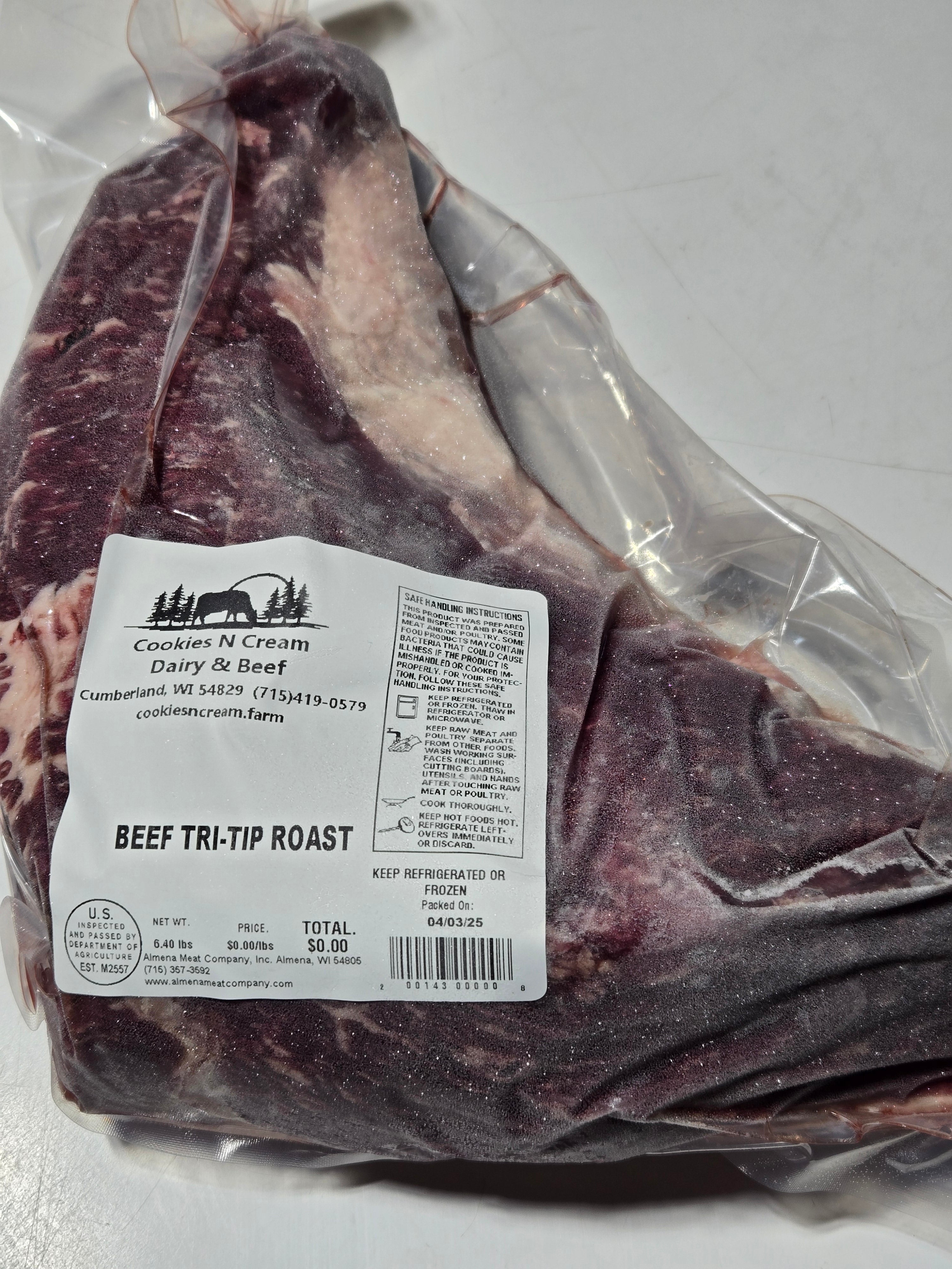 Roast ~ Tri Tip – Cookies N Cream Dairy & Beef